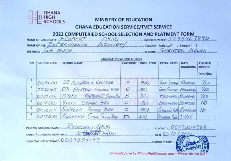 HOW TO APPLY TO SHS - GhanaHighSchools.com